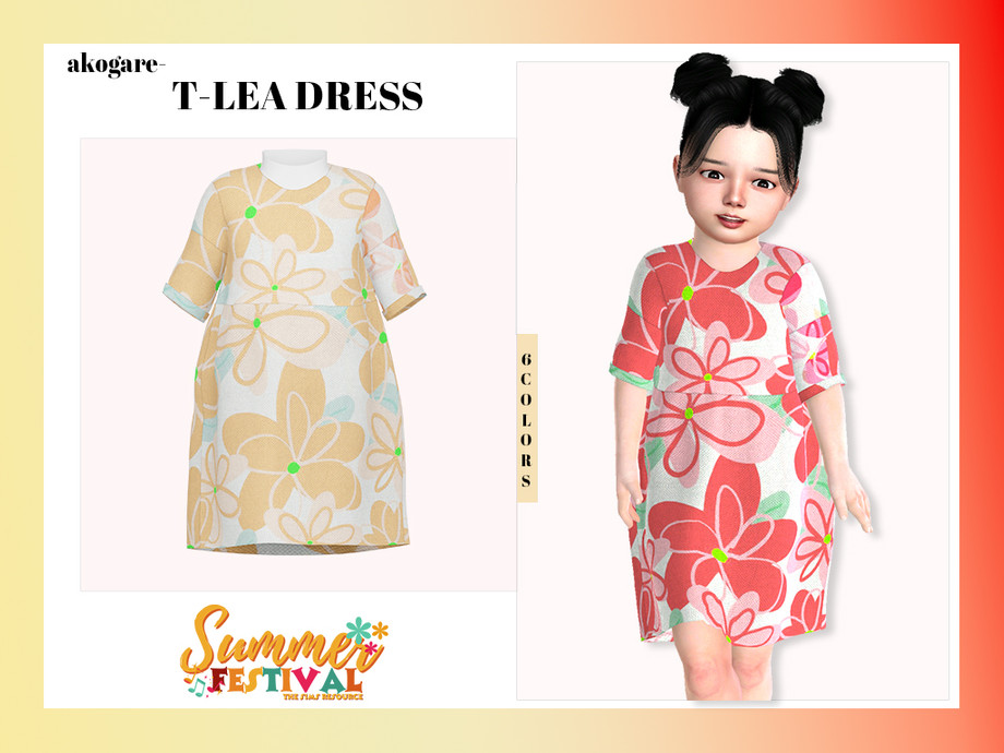 The Sims Resource | T-Lea Dress