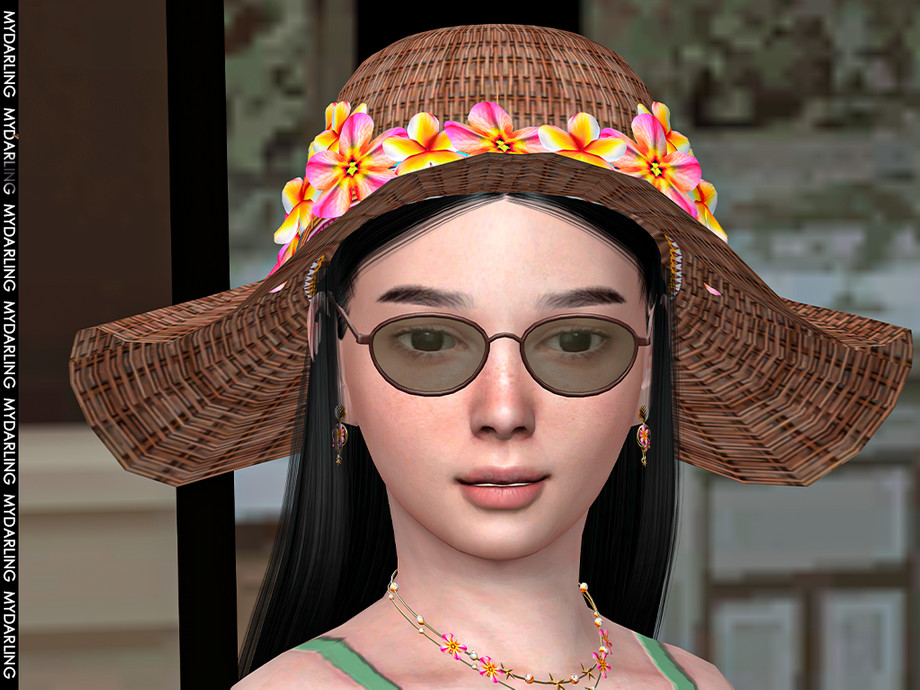 The Sims Resource | summer beach hat for child