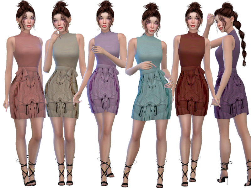 The Sims Resource | Myra cotton dress