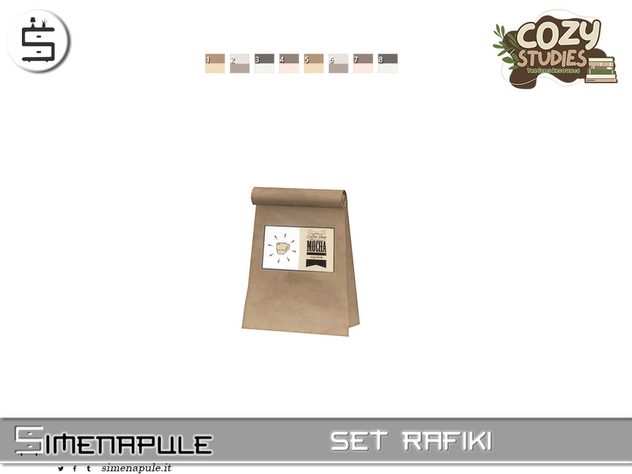 The Sims Resource | Set Rafiki - Coffee Paper Bag