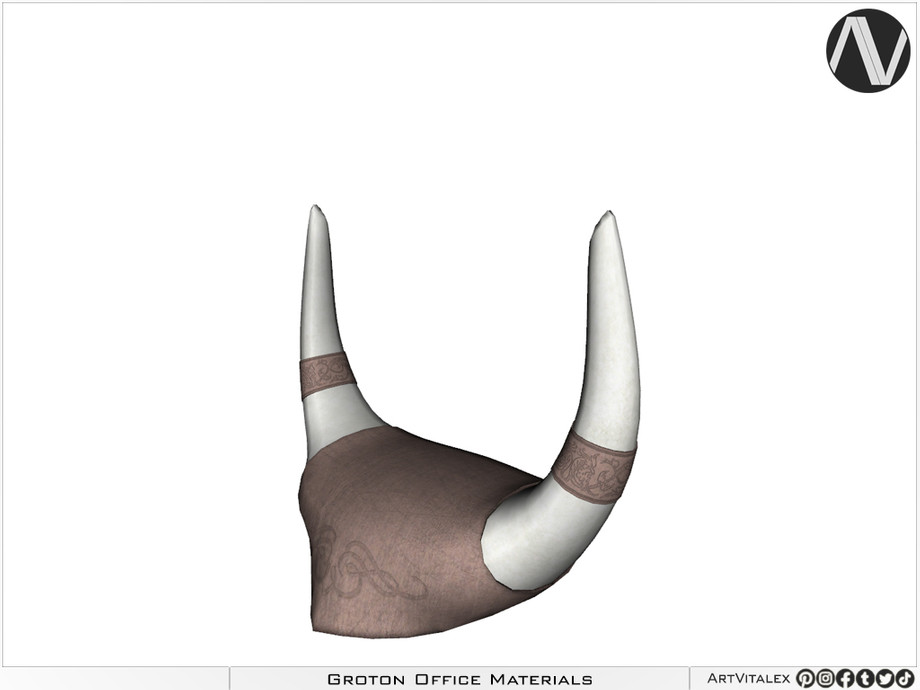 The Sims Resource | Groton Decor Horned Helmet