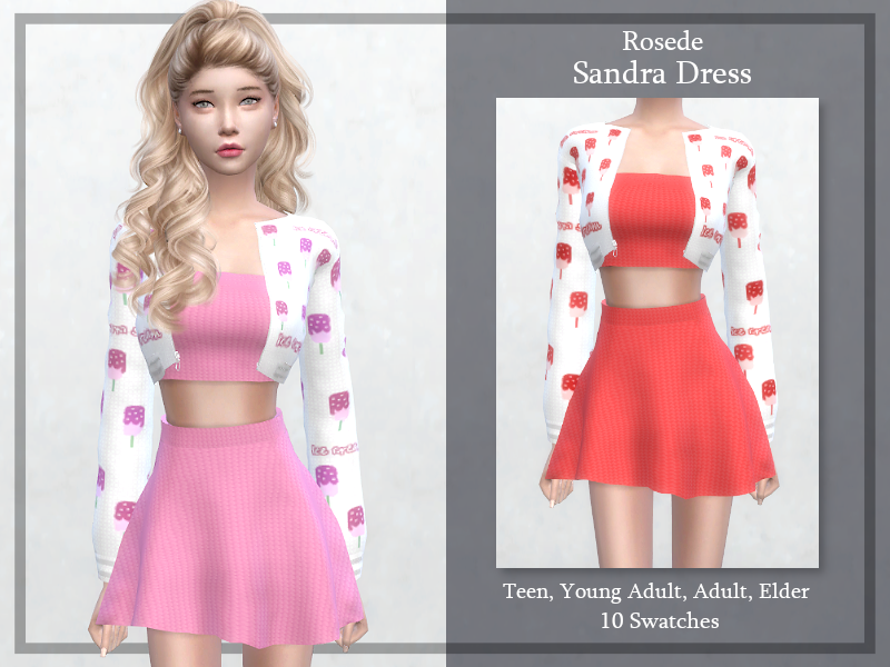 The Sims Resource | Sandra Dress