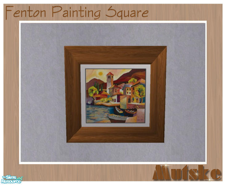 The Sims Resource | Fenton Painting Square - Canvas III