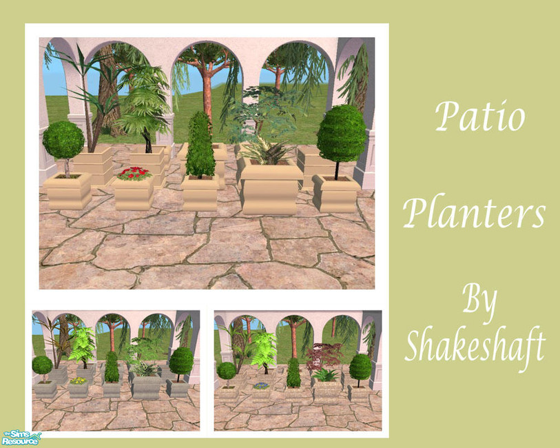 The Sims Resource - Patio Planters
