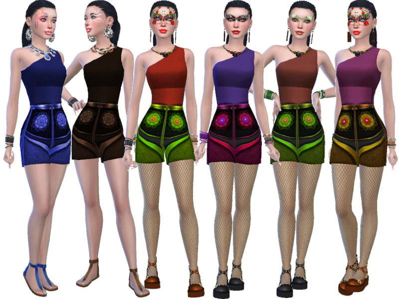 The Sims Resource | Top and short set 1