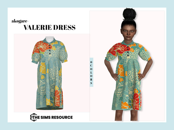 The Sims Resource | Valerie Dress