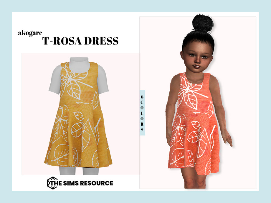 The Sims Resource | T-Rosa Dress
