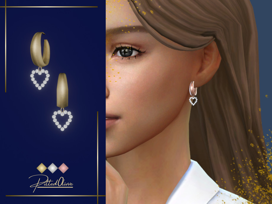 The Sims Resource | Morgan Earrings