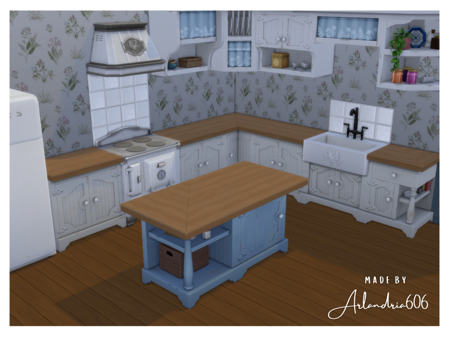 The Sims Resource | Cottage Kitchen Expansion
