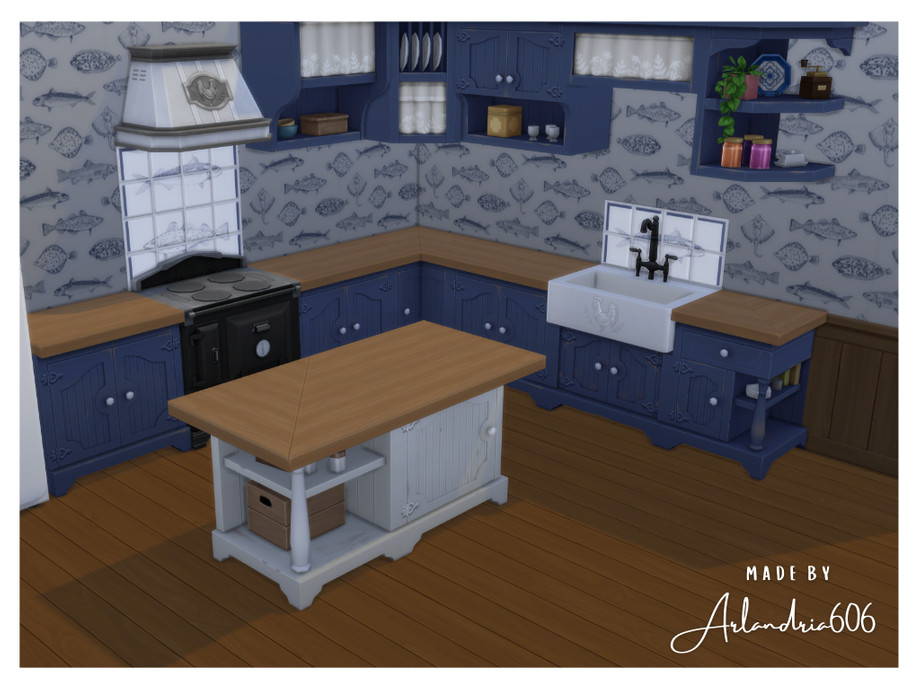 The Sims Resource | Cottage Kitchen Expansion