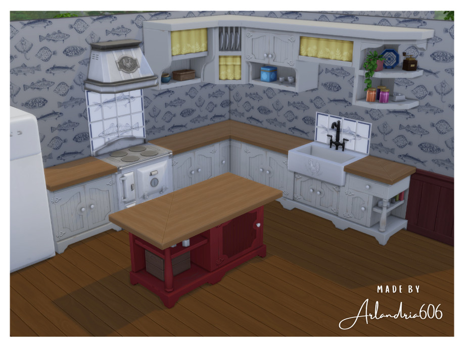 The Sims Resource | Cottage Kitchen Expansion
