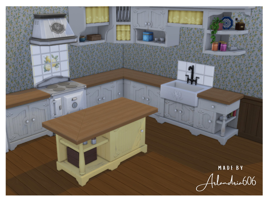 The Sims Resource | Cottage Kitchen Expansion