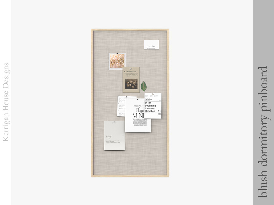 The Sims Resource | Blush Dormitory Pinboard