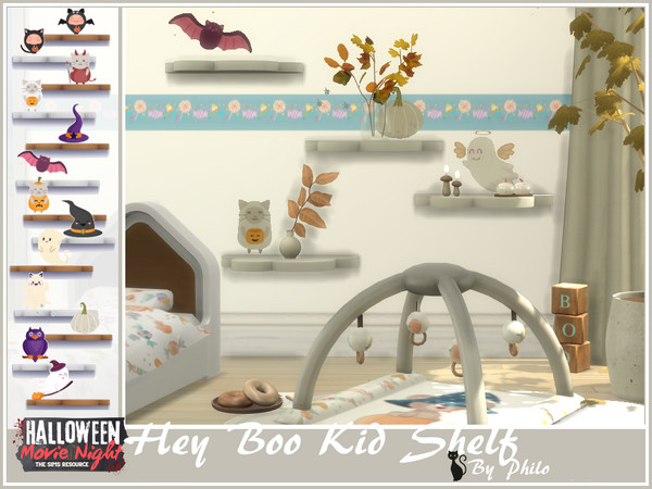 The Sims Resource | Philo_Hey Boo Kid Shelf