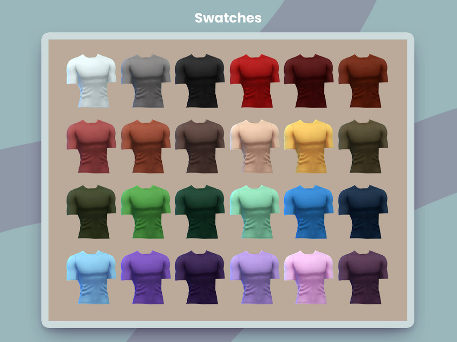The Sims Resource | T-shirt - Men's Basics