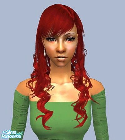 The Sims Resource | Recolors of PeggySims Hair #9 - Red 2