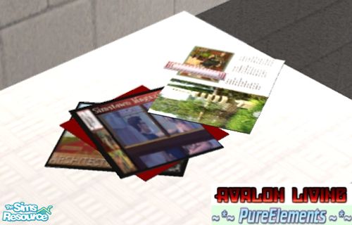 The Sims Resource | Avalon Living - Magazines