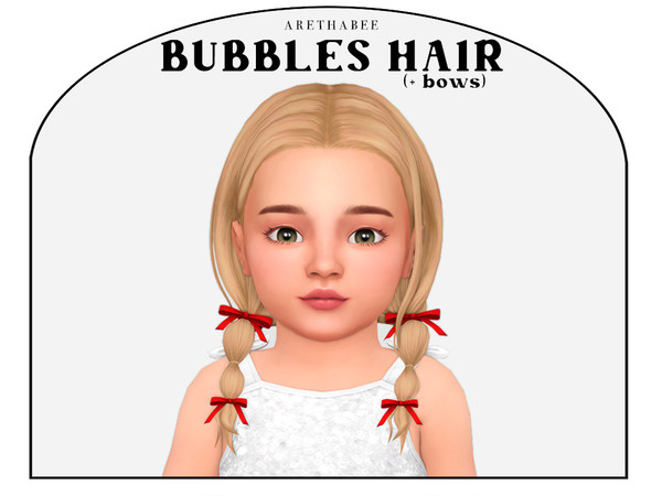 The Sims Resource | [arethabee] bubbles hair pu.package
