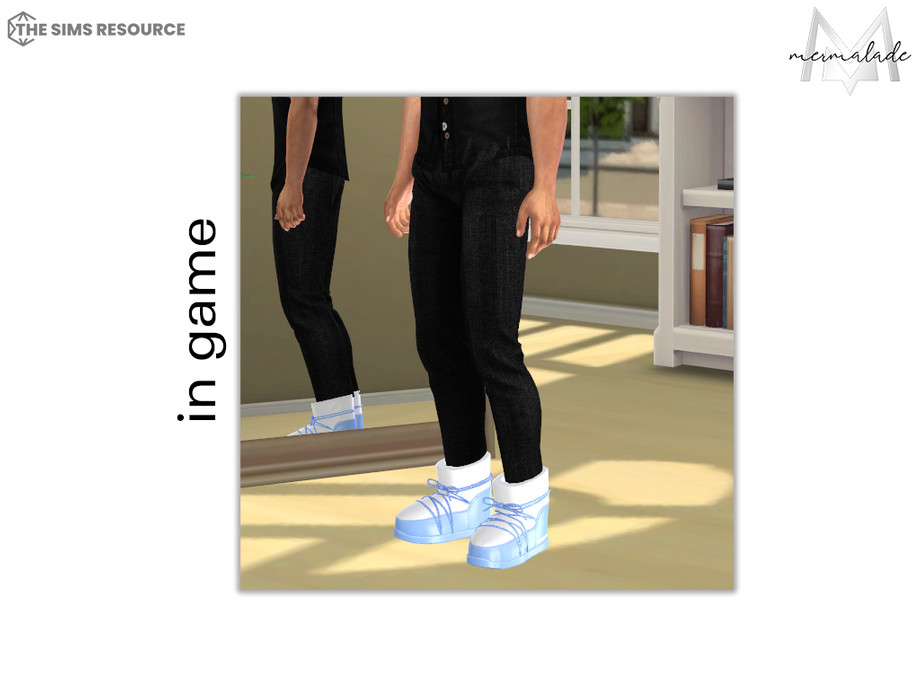 The Sims Resource | Double Color Boots (Male) S412