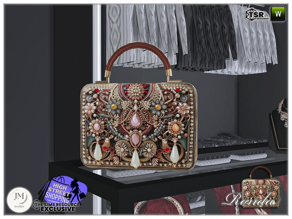 The Sims Resource | High street shopping Ronda deco handbag2