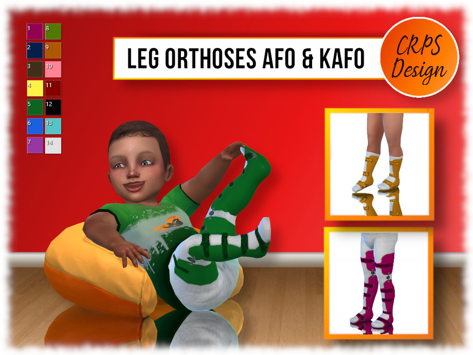 The Sims Resource | Leg Orthoses Set for Infants