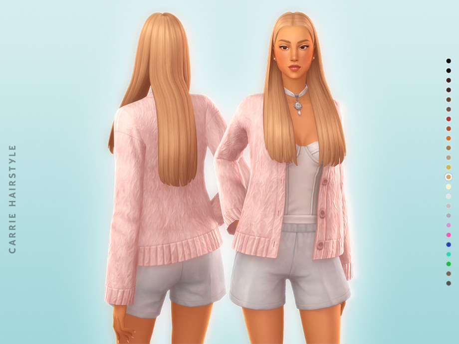 The Sims Resource - Carrie Hairstyle - Style 1