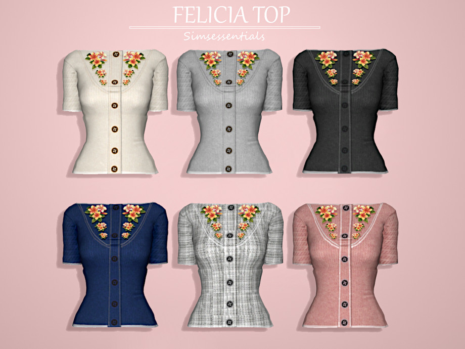 The Sims Resource | Felicia Top