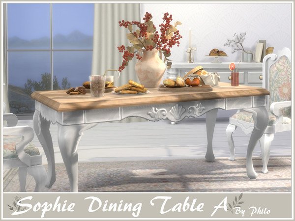 The Sims Resource | Philo_Sophie Dining Table A