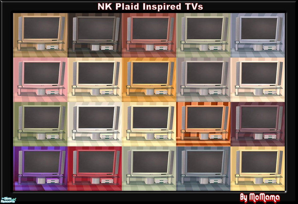 The Sims Resource - NK Plaid Inspired TVs