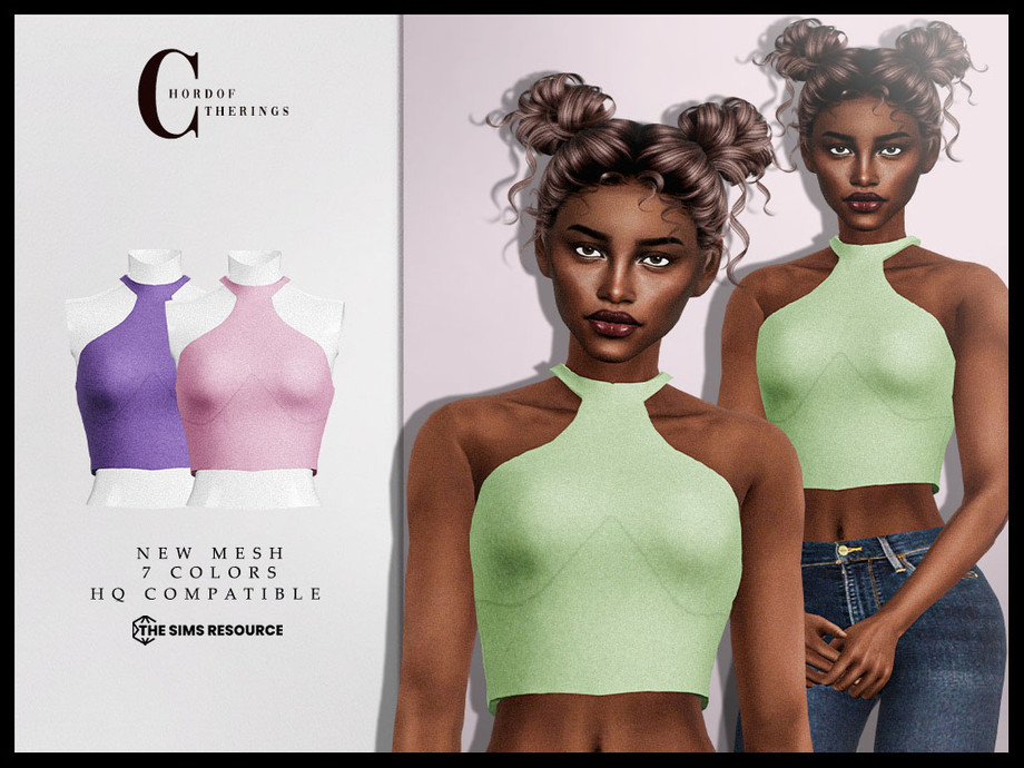The Sims Resource | Crop Top T-719