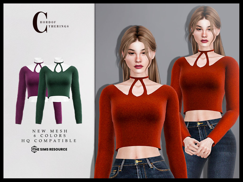 The Sims Resource | Blouse T-722