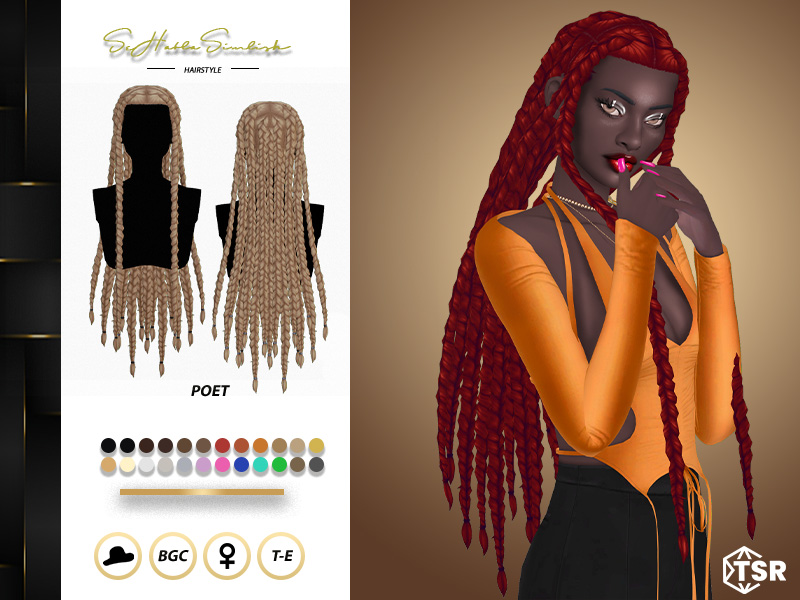 The Sims Resource | Poet Hairstyles