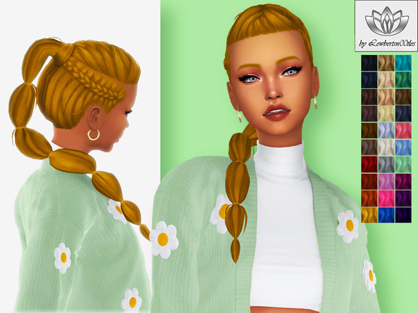 The Sims Resource | (Lewbertsn00tles) Demi Hair V2.package