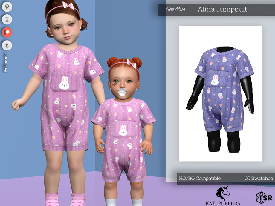 The Sims Resource | Alina Jumpsuit- Infant