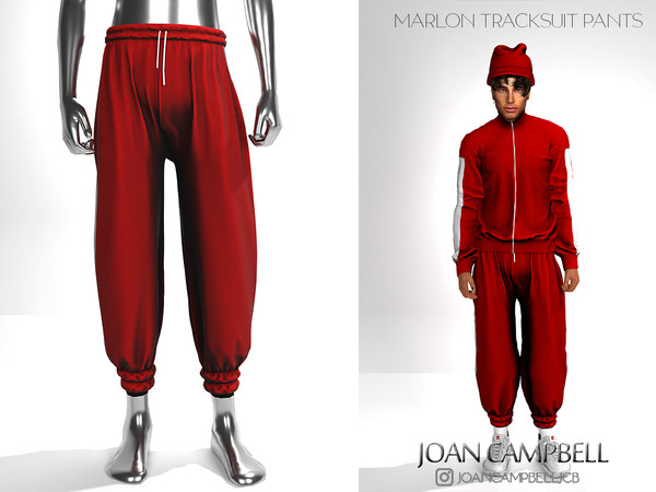 The Sims Resource | MARLON TRACKSUIT PANTS