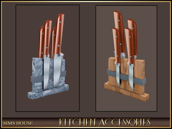 The Sims Resource | Sims House KITCHEN KNIVES | KITCHEN ACCESSORIES