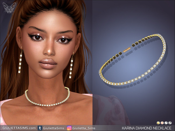 The Sims Resource | Karina Diamond Necklace