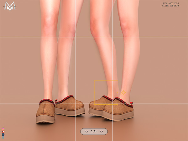 The Sims Resource | [PATREON] Suede Slippers (Female)