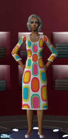 The Sims Resource | Elder Everyday "Retro Mama"