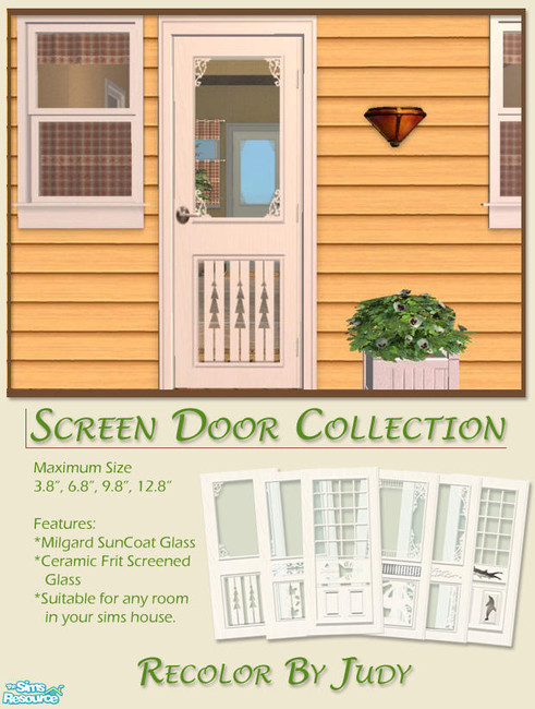 The Sims Resource - Judy Screen Door - Design 1