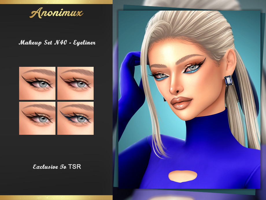 The Sims Resource | Makeup Set N40 - Eyeliner