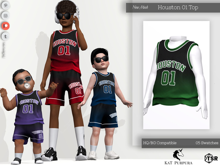 The Sims Resource | Houston 01 Top- Toddler