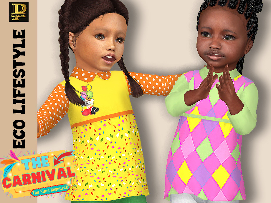 The Sims Resource | Toddler Bright Carnival Blouse
