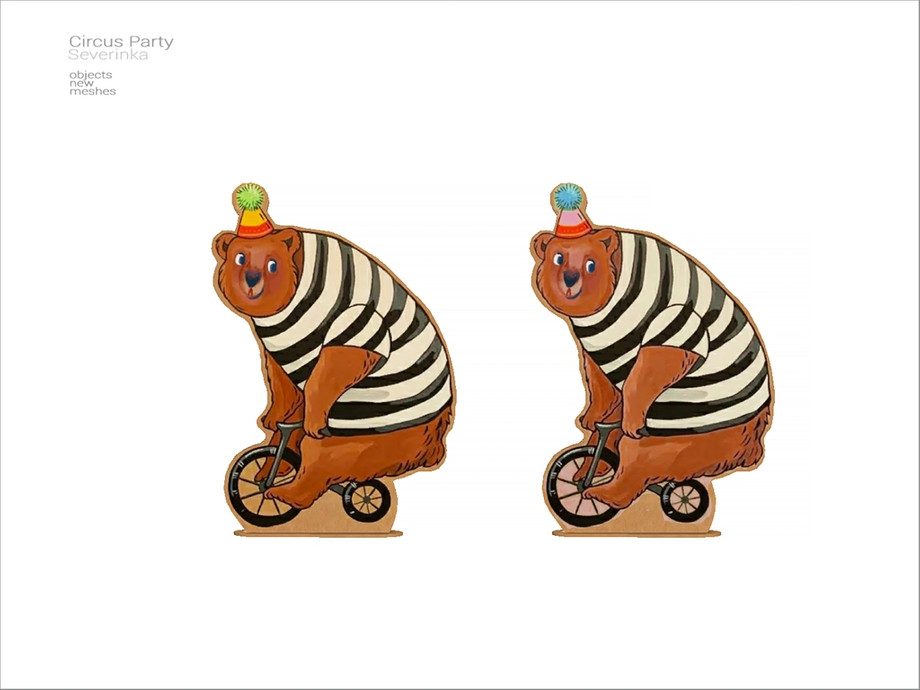 The Sims Resource | Circus - cardboard Bear