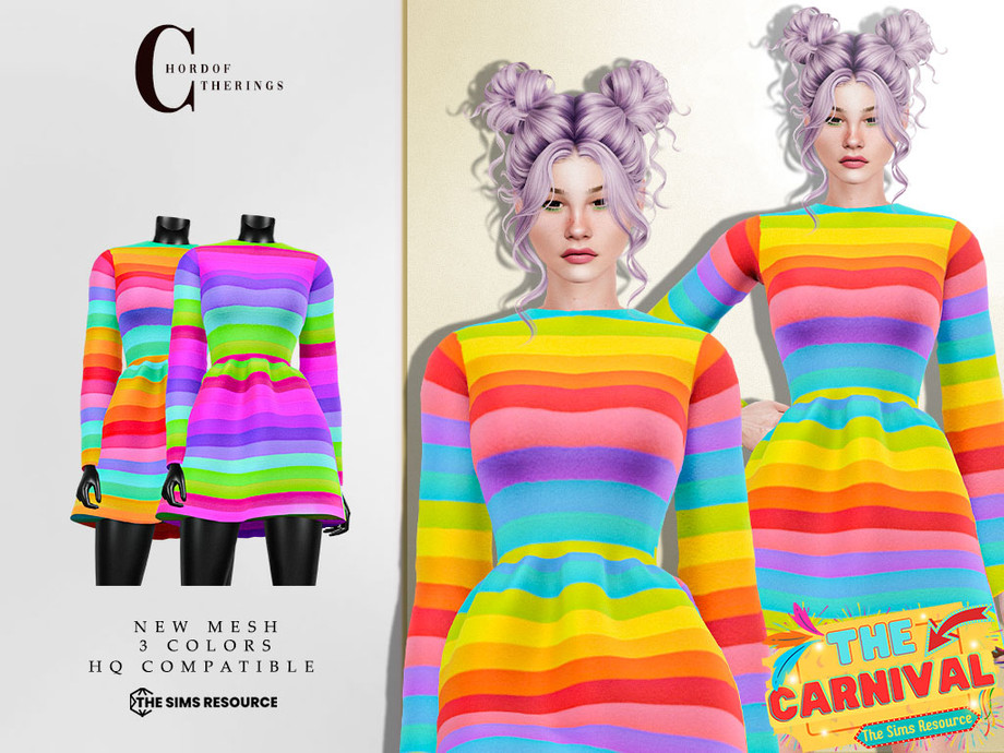 The Sims Resource | The Carnival Dress D-359