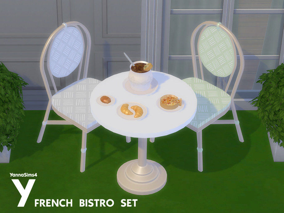 The Sims Resource | YannaSims4 French Bistro Set Chair