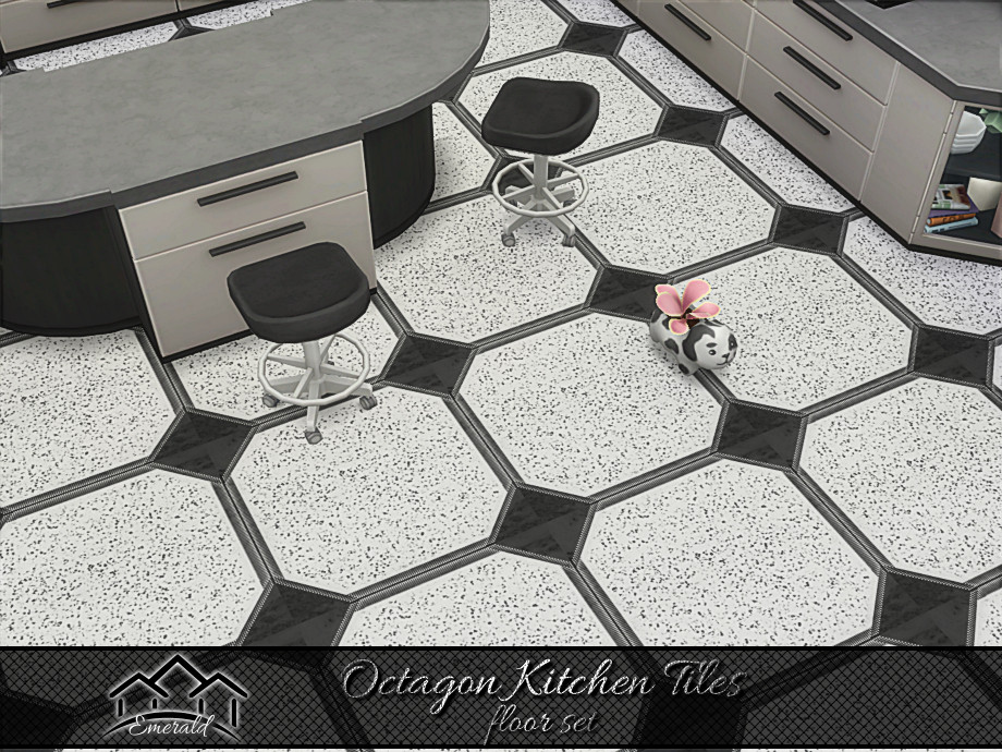 The Sims Resource | Octagon Kitchen Tiles floor2