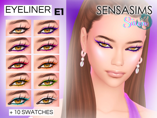 The Sims Resource | Siren Eyeliner E1