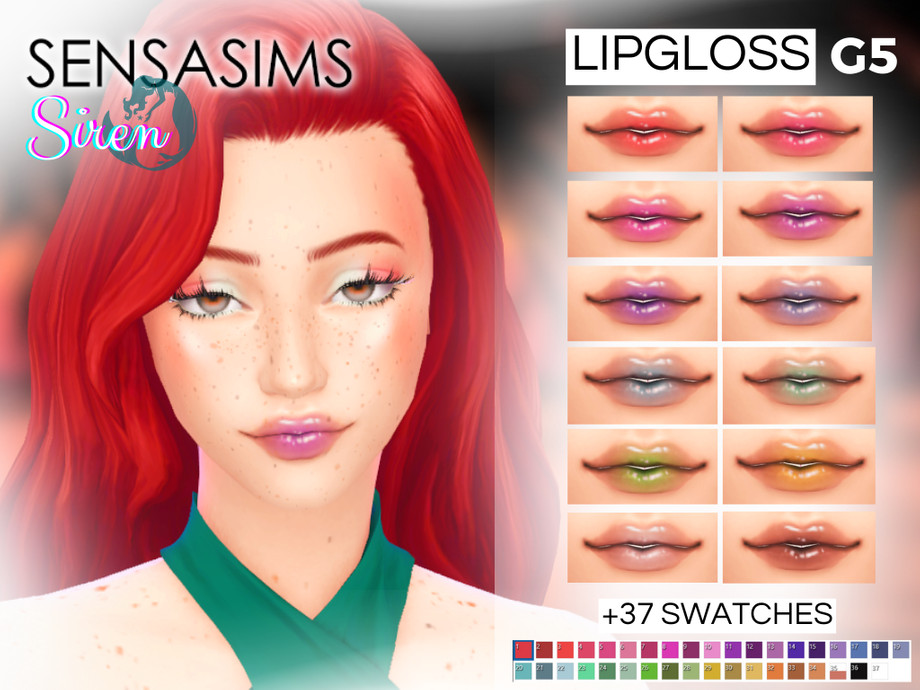 The Sims Resource | Siren Lipgloss G5