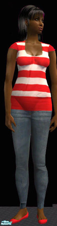 The Sims Resource | Curvy Girl 2.0 Adult - Outfit 2